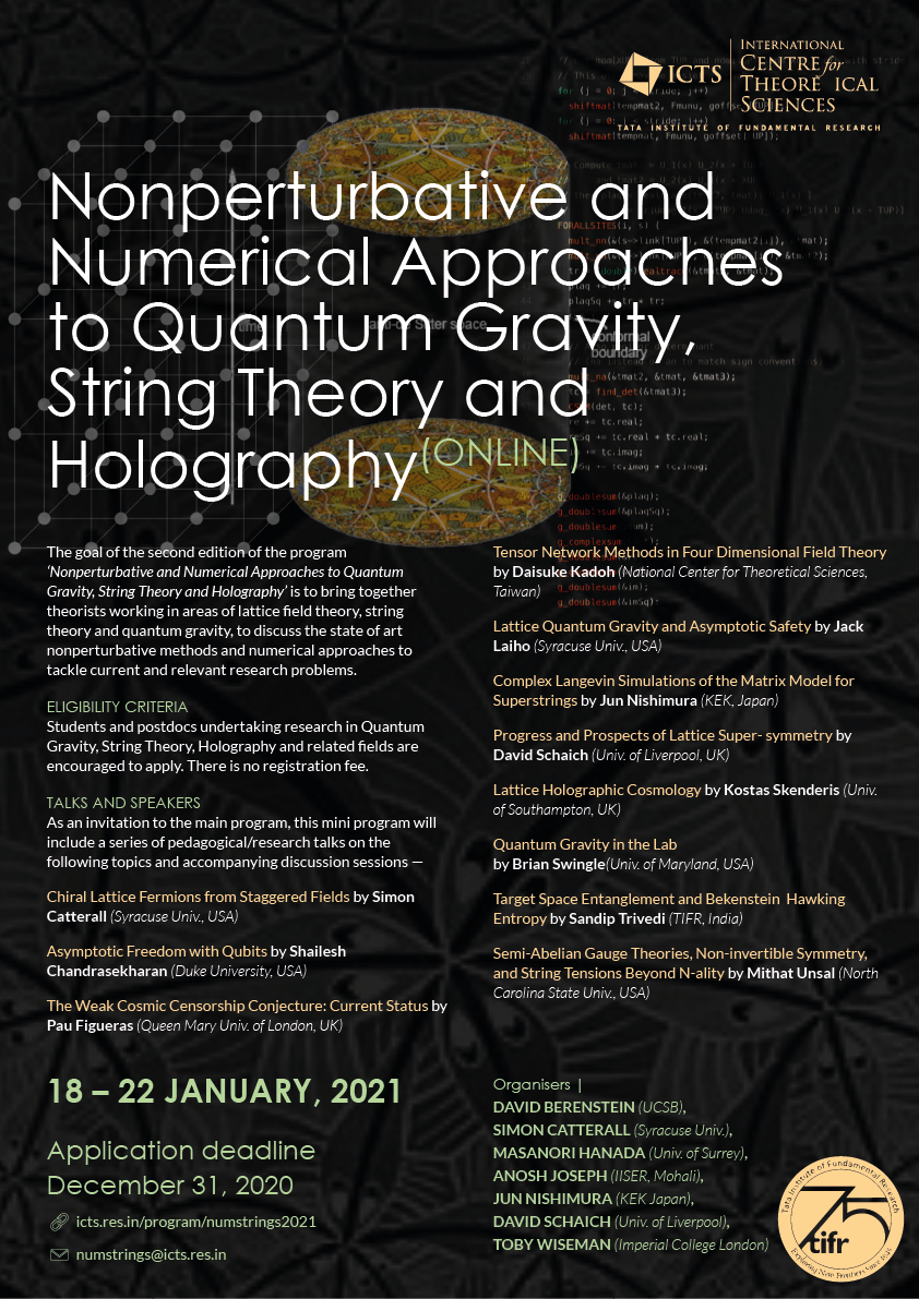 Nonperturbative and Numerical Approaches to Quantum Gravity, String Theory and Holography ...